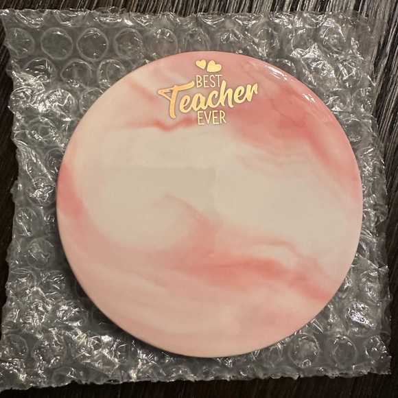 Dining | Pink And Gold Best Teacher Ever Mug Nwt | Poshmark